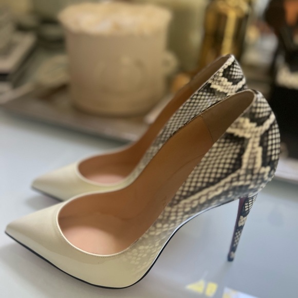 Christian Louboutin | Shoes | Christian Louboutin Off White Python ...